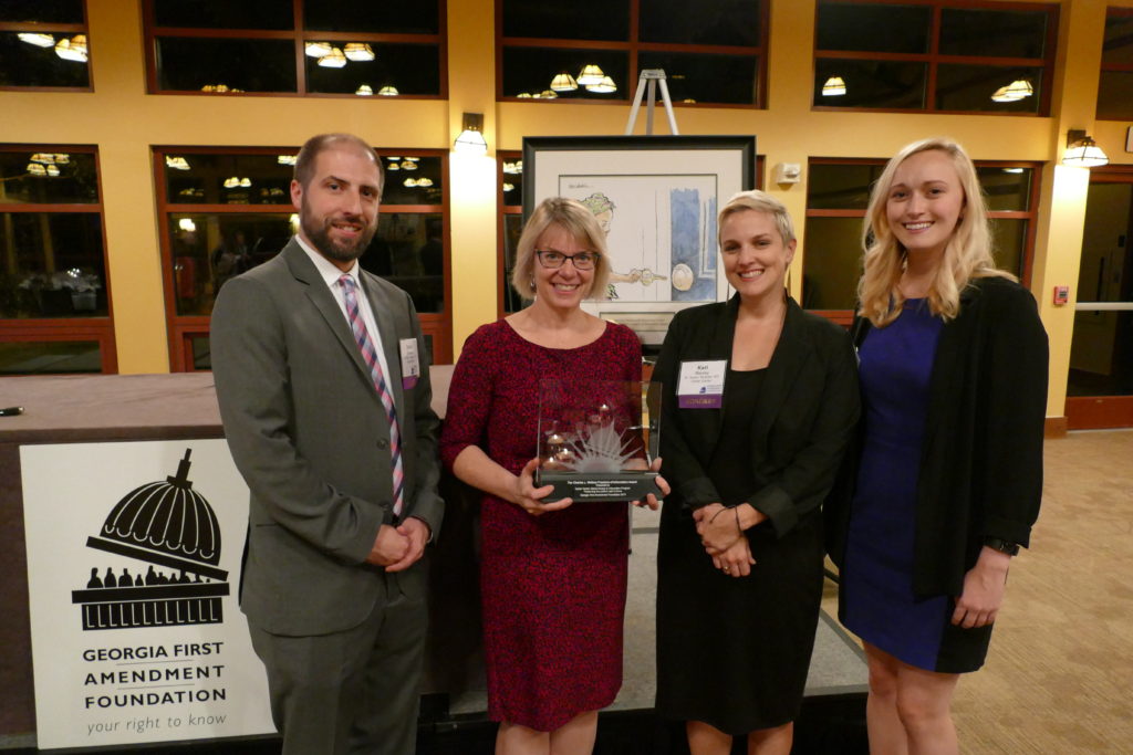 Weltner Freedom of Information Awards - Georgia First Amendment Foundation