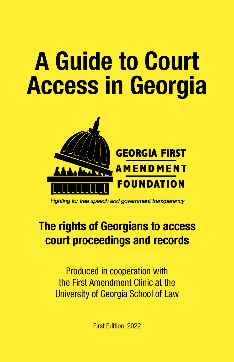 The Yellow Book - Georgia First Amendment Foundation